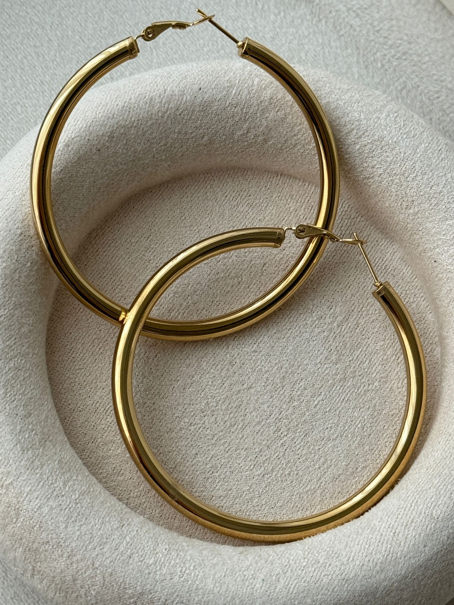 Çelik Gold İnce Boru Halka Küpe