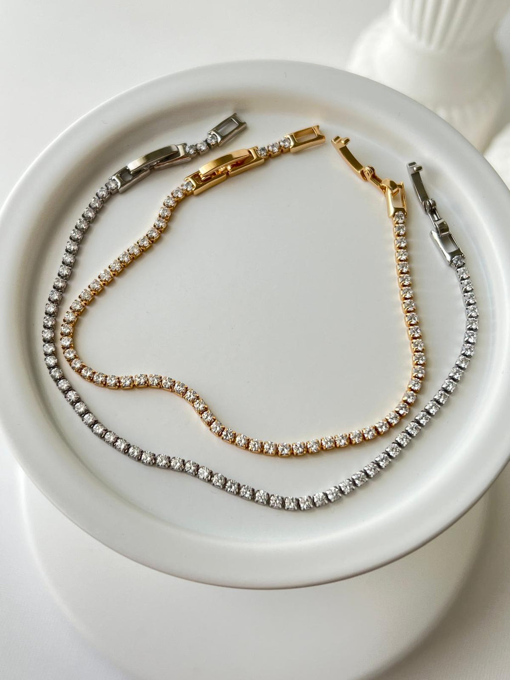 İnce Form Su Yolu Bileklik Gold / Silver – takitakaksesuar